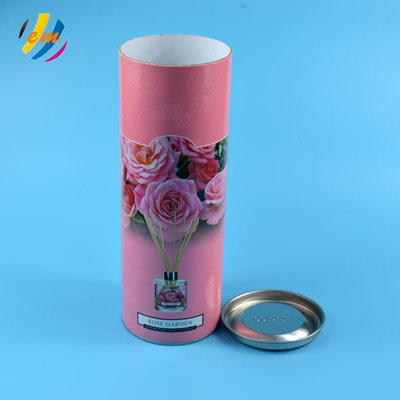 diameter 70mm Cardboard Tube Packaging With Metal Tin Plug