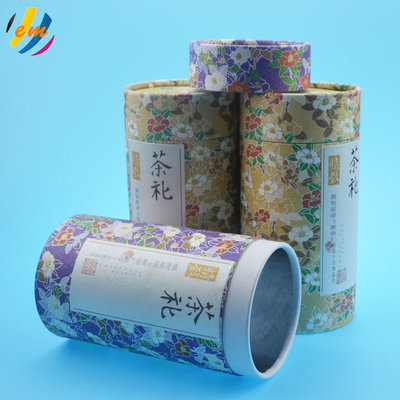 Loose Tea Height 190mm CMYK Push Up Cardboard Tubes