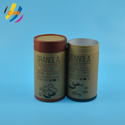 Foil Hot Stamping EMEI 130mm Diameter Kraft Tube Packaging