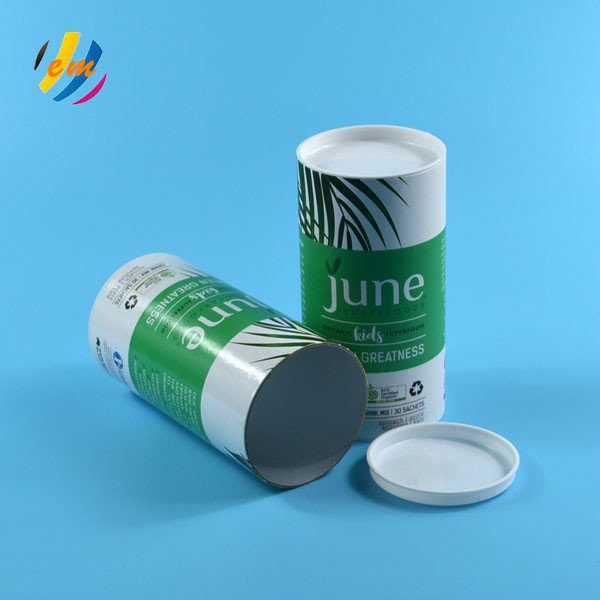 Food Grade CMYK Printing 85mm Dia Corrugated Cardboard Tubes